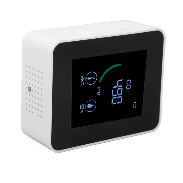 AIR QUALITY MONITOR Large Screen USB Charging TVOC Sensor Anti ...