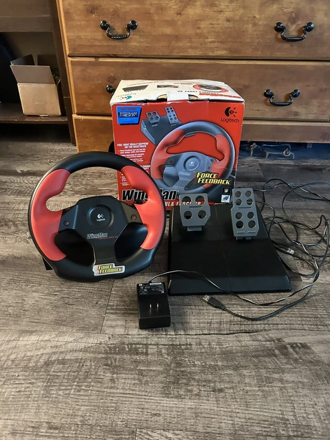 LOGITECH WINGMAN FORMULA Force GP Force Feedback Steering Wheel and ...