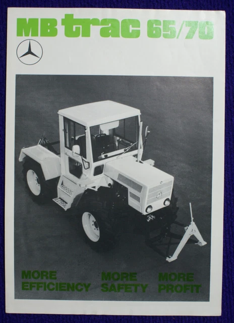 MERCEDES-BENZ MB TRAC 65/70 TRACTOR BROCHURE AGRICULTURE FARM FARMING ...