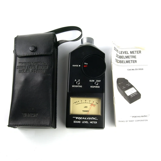 REALISTIC SOUND LEVEL Meter 33-2050 Analogue Tandy (Decibelmeter/Metre ...