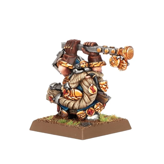WARHAMMER FANTASY OLD Dwarfs Dwarf Runesmith / Runelord Metal NEW P061 ...