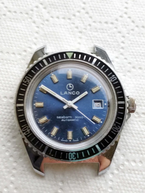 VINTAGE LANCO SEABORN 3000 diver watch from 70's £4.20 - PicClick UK