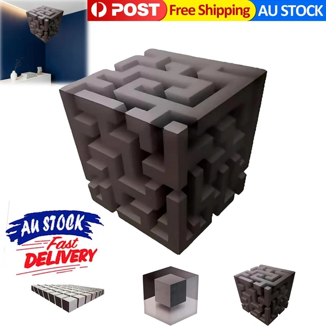 3D WALL ART Optical Illusion Corner Wall Decal,Stick Art That Reshapes ...