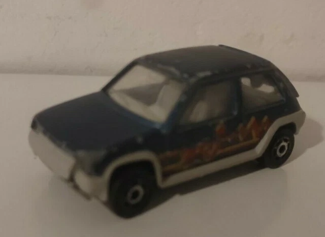 MAJORETTE SUPER CINQ GT turbo bleu NRJ n°205 model car véhicule majopub ...