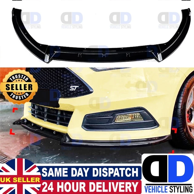 FORD FOCUS MK3 3.5 ST Front Bumper Splitter Spoiler Lip Wing 12-18 ...