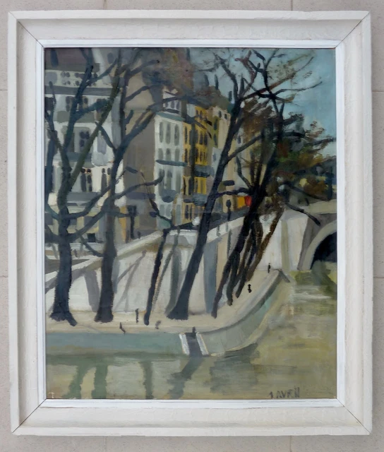 ANCIEN TABLEAU HUILE sur toile signé Maincent, les quais à Paris EUR 145,00 - PicClick FR
