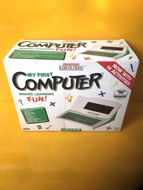 1989 GRANDSTAND IQ Builders MY FIRST COMPUTER * Boxed & Instructions ...