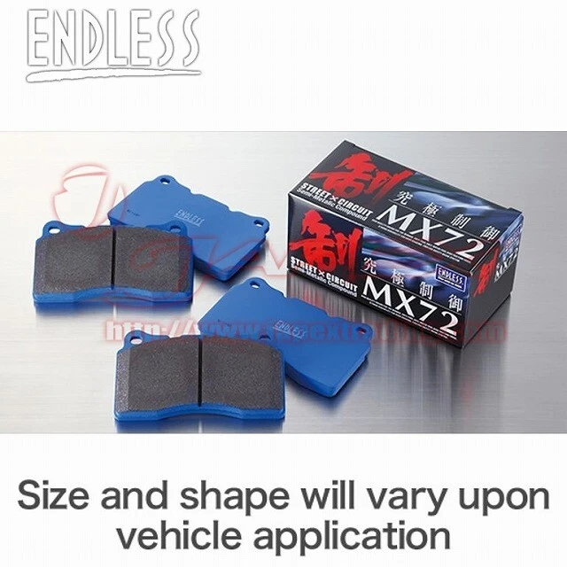 ENDLESS MX72 FR/RR Pads for WISH ANE10G/ANE11/ZNE10G/ZNE14 05/9-09/3 EP404/EP397 EUR 409,93 ...