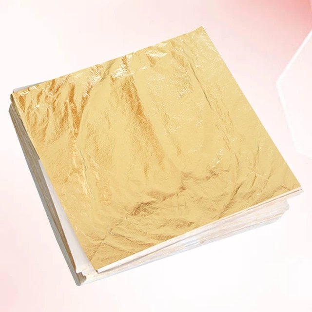 100 PCS CRAFT Foil Sheets Imitation Gold Paper for Decor Cardstock £10. ...
