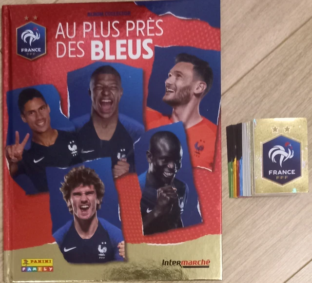 ALBUM PANINI VIDE Au plus près des bleus 2020 + Set Images Complet EUR ...