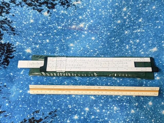 VINTAGE KEUFFEL ESSER Slide Rule German Triangular Drafting Ruler Nice ...