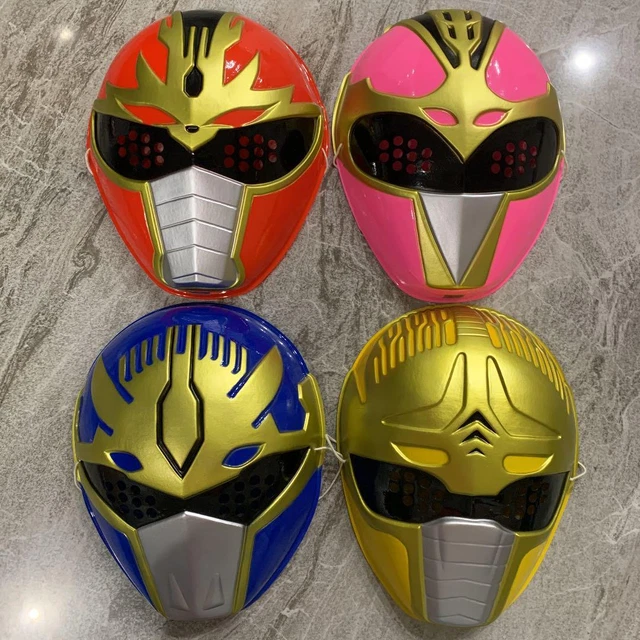MIGHTY MORPHIN POWER Rangers Dairanger Face Mask Omen 4p set Giappone ...