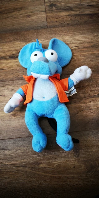 15& THE Simpson's Itchy & Scratchy Show Blue Mouse Stuffed Animal Plush ...