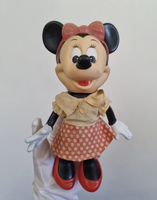 RARE VINTAGE 1968 Walt Disney Minnie Mouse Figurine Jouet Poupée Années ...