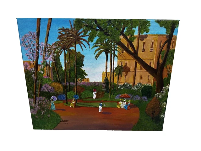 OLD SHEPHERDS HOTEL Garden, Cairo By Roylym Lawrence, W40 x L50cm, I5 ...