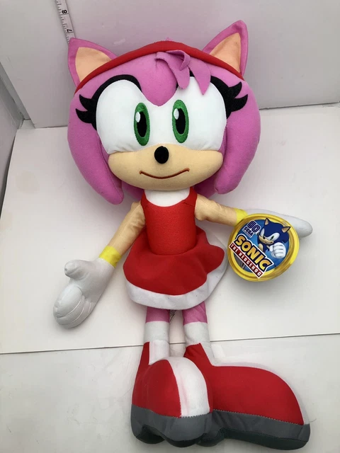SONIC THE HEDGEHOG Amy Rose 60th Anniversary Plush w/Tags Toy Factory ...