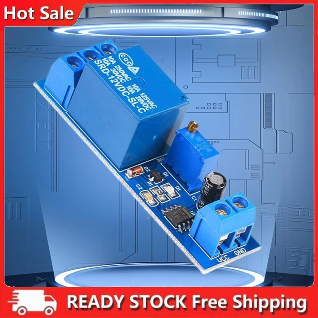 NE555 TIME DELAY Relay Module 5V/12V 0 To 10 Second Automotive Delay ...