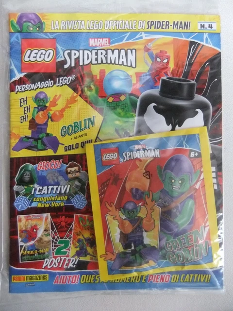LEGO SPIDER MAN Magazine Bimestrale N.4 Con Minifigure Goblin+Aliante ...