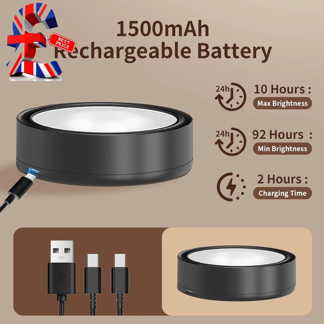 RECHARGEABLE PICTURE LIGHTS for Wall, Magnetic Wireless Led Light Stick ...