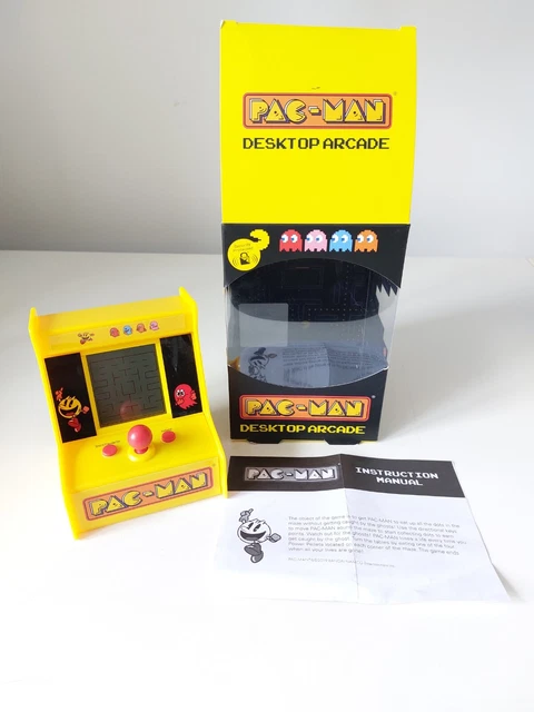 PAC-MAN DESKTOP MINI Desktop Arcade Machine In Box Electronic Game Toy ...