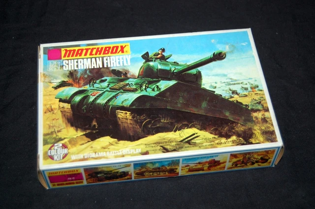 MATCHBOX 1/76 SCALE M4 Sherman Firefly Tank Model Kit 1973 First ...