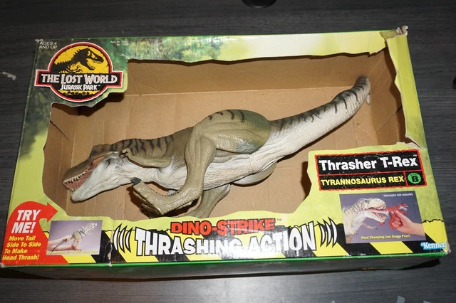 THRASHER T REX 22” Lost World Jurassic Park Thrashing Action Figure ...
