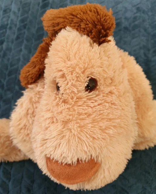 VINTAGE KID CONNECTION Dog Soft Toy brown tan laying 14" Asda 12m £25. ...