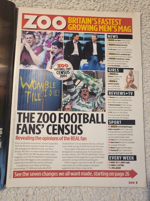 ZOO MAGAZINE 18-24 March 2005 (RARE)(814) Lucy Pinder Michelle Marsh £ ...