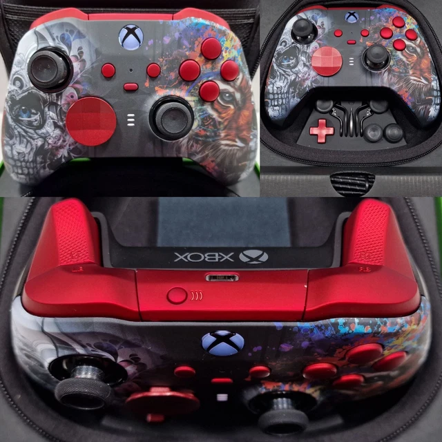MICROSOFT XBOX ELITE Series 2 Controller - Tiger/Skull + Red Buttons. £ ...