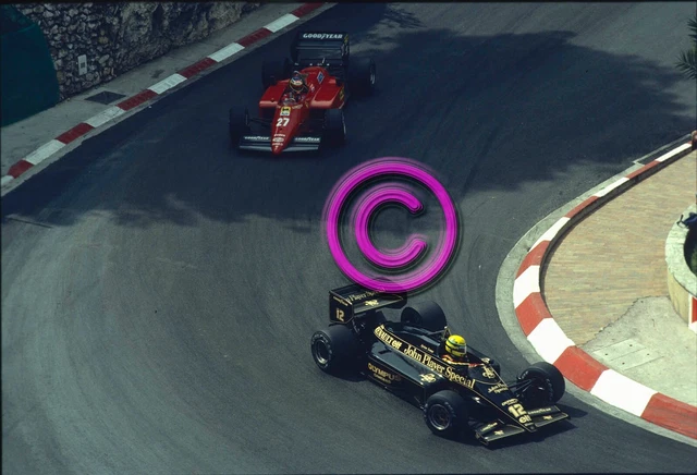 RACING ORIGINAL 35MM Slide F1 Ayrton Senna - Lotus 97T 1985 Monaco ...