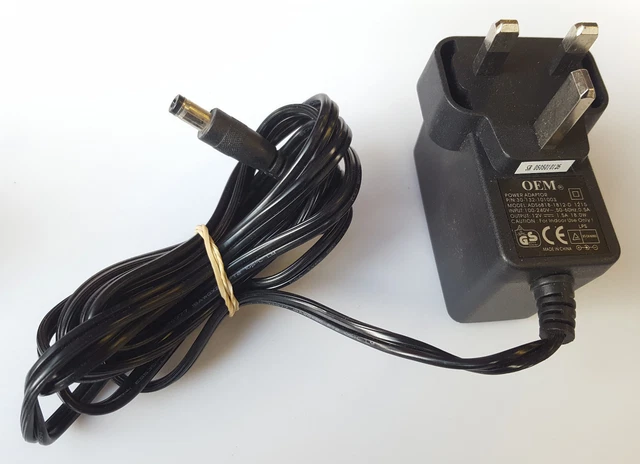 ADS6818-1812-D 1215 OEM Ac/Dc Power Adapter 12V 1.5A Uk Plug 30-132 ...