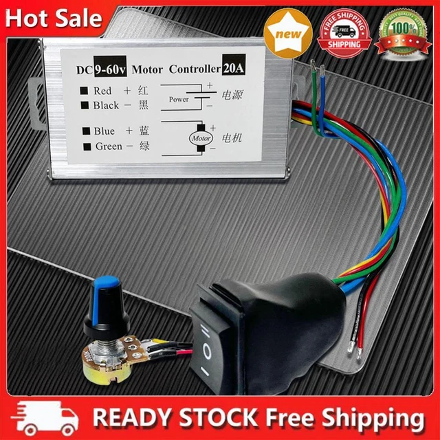 20A MOTOR PULSE Width Modulator Regulator 1200W Motor Variable Speed ...