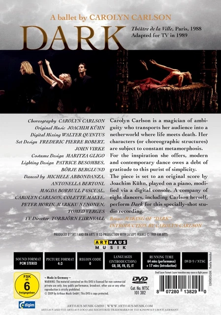 KUHN: DARK (A Ballet By Carolyn Carlson) (DVD) Carolyn Carlson (US ...