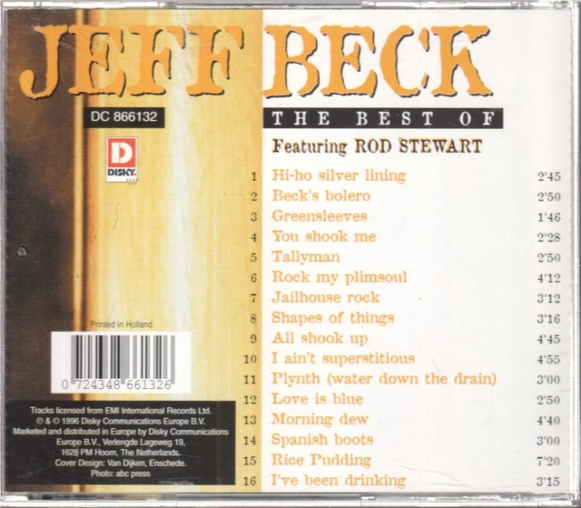 JEFF BECK BEST Of CD 16 Titres CD (DC866132) Europe Disky 1996 EUR 5,29 ...