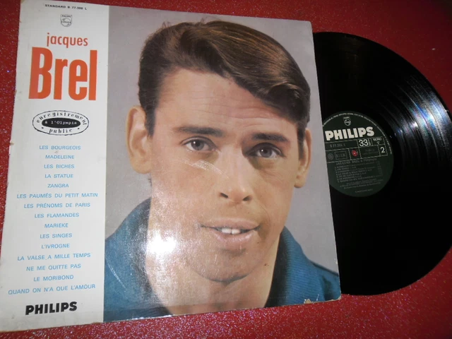 JACQUES BREL - 33 Tours - 30 Cm - Original - Biem - "Jacques Brel A L ...