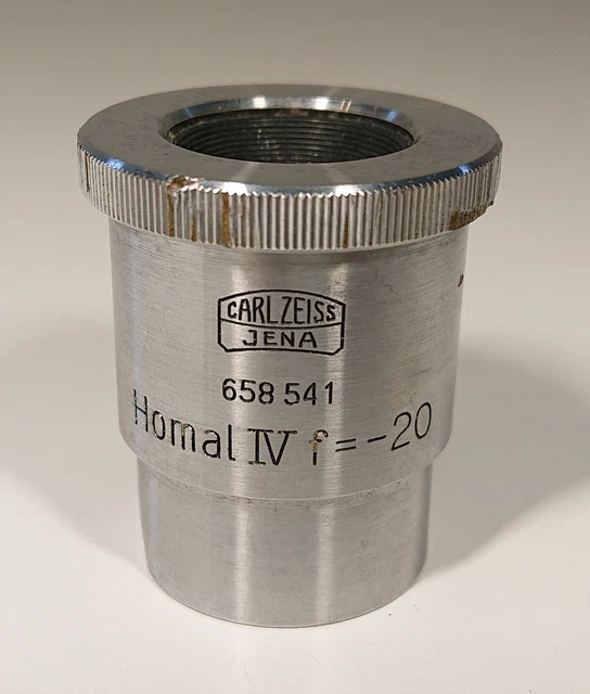 CARL ZEISS JENA Homal IV F=-20 Lens Objective Eyepiece for Microscope ...