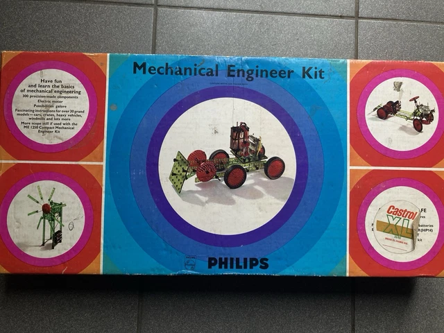 PHILIPS MECHANICAL ME1201 Mechanical Engineer Kit Vintage 1970s ...