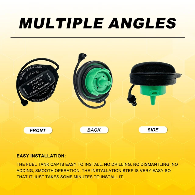 FUEL TANK GAS Cap Filler Cap Fits for Audi Vw Jetta Gti Golf Tiguan ...