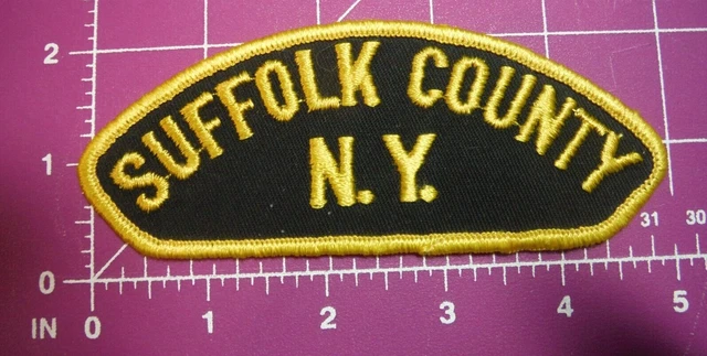 SUFFOLK COUNTY NY Police vintage rocker patch $8.00 - PicClick