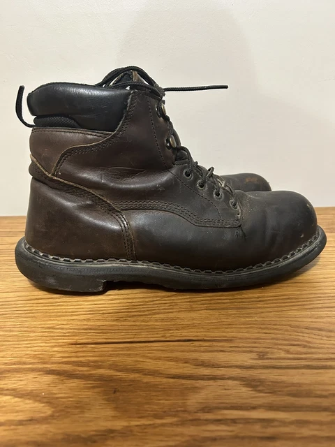 RED WING STEEL TOE WATERPROOF 6" WORK BOOTS Mens 9.5 WIDE 4406 ASTM ...