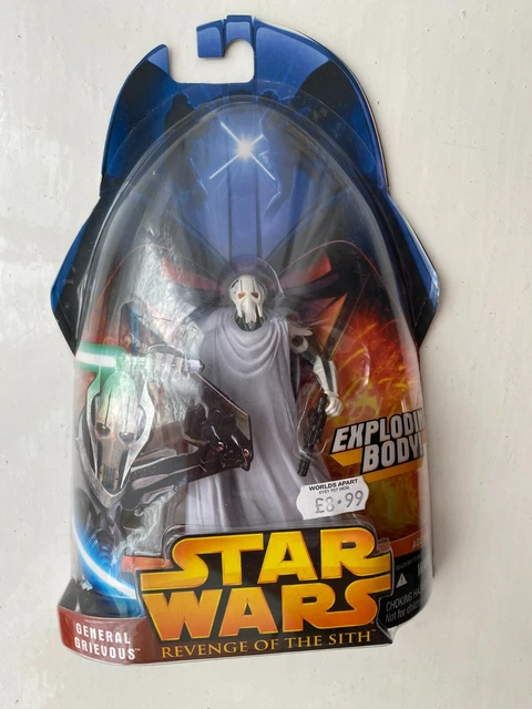 STAR WARS REVENGE Of The Sith General Grievous Explotando Body Hasbro ...