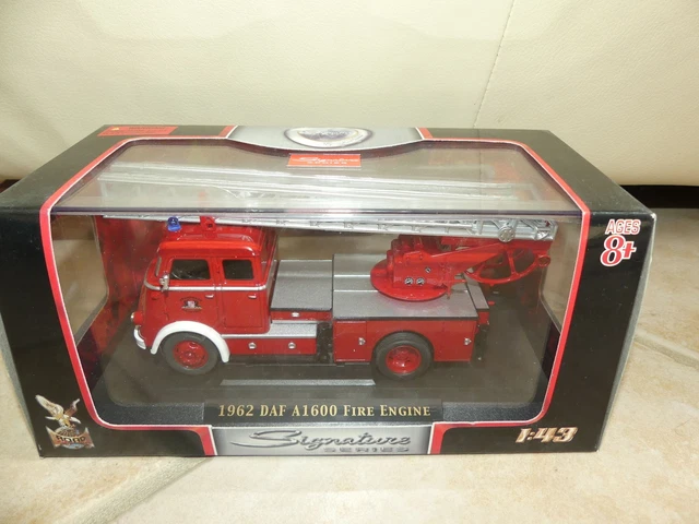CAMION DAF A1600 1962 Fire Engine Pompiers Signature Yatming 4016A 1:43 ...