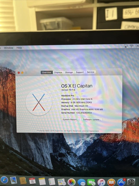 A1425 LOGIC BOARD i5 2.5 Ghz 8GB RAM MacBook Pro 2013 13" Sku 2696 £34. ...