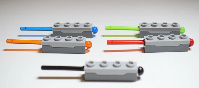 LEGO 15301 BRICK Missile Projectile Launcher Spring Shooter + 6 Darts ...