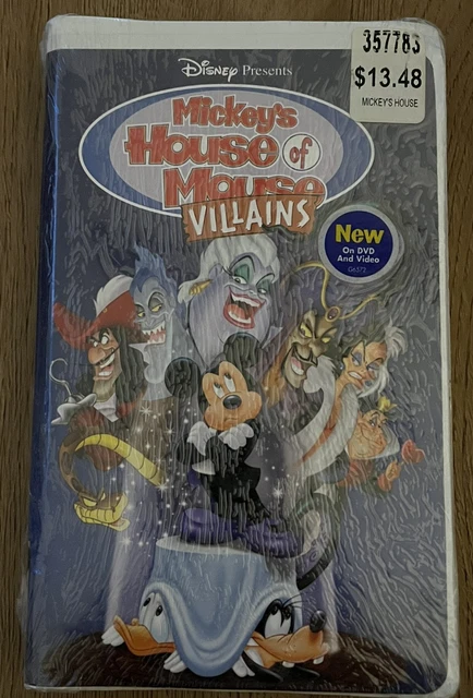 VHS - DISNEY “Mickey’s House Of Mouse Villains” VHS Clamshell - BRAND ...