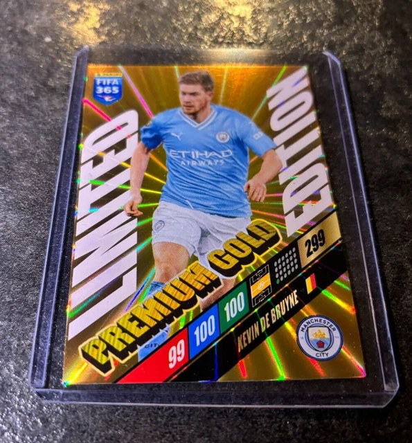 PANINI ADRENALYN FIFA 365 2024 Kevin De Bruyne Limited Edition Premium ...