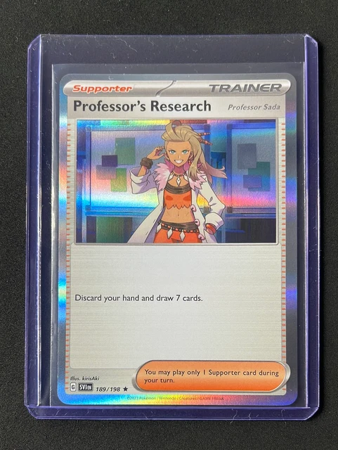 POKEMON TCG SCARLET & Violet Professor's Research Holo 189/198 $3.99 ...