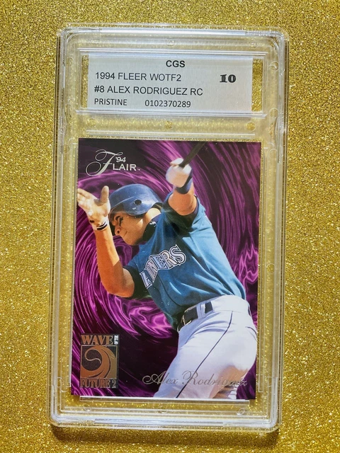 1994 ALEX RODRIGUEZ Rookie Flair Wave Of The Future Wotf2 #8 Cgs 10 ...