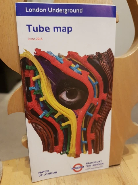 LONDON UNDERGROUND TUBE Map June 2016 Hew Locke £2.00 - PicClick UK