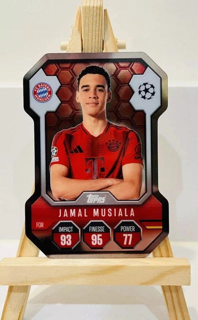 TOPPS MATCH ATTAX 2024/25 2025 Jamal Musiala Bayern Pro Elite Chrome ...